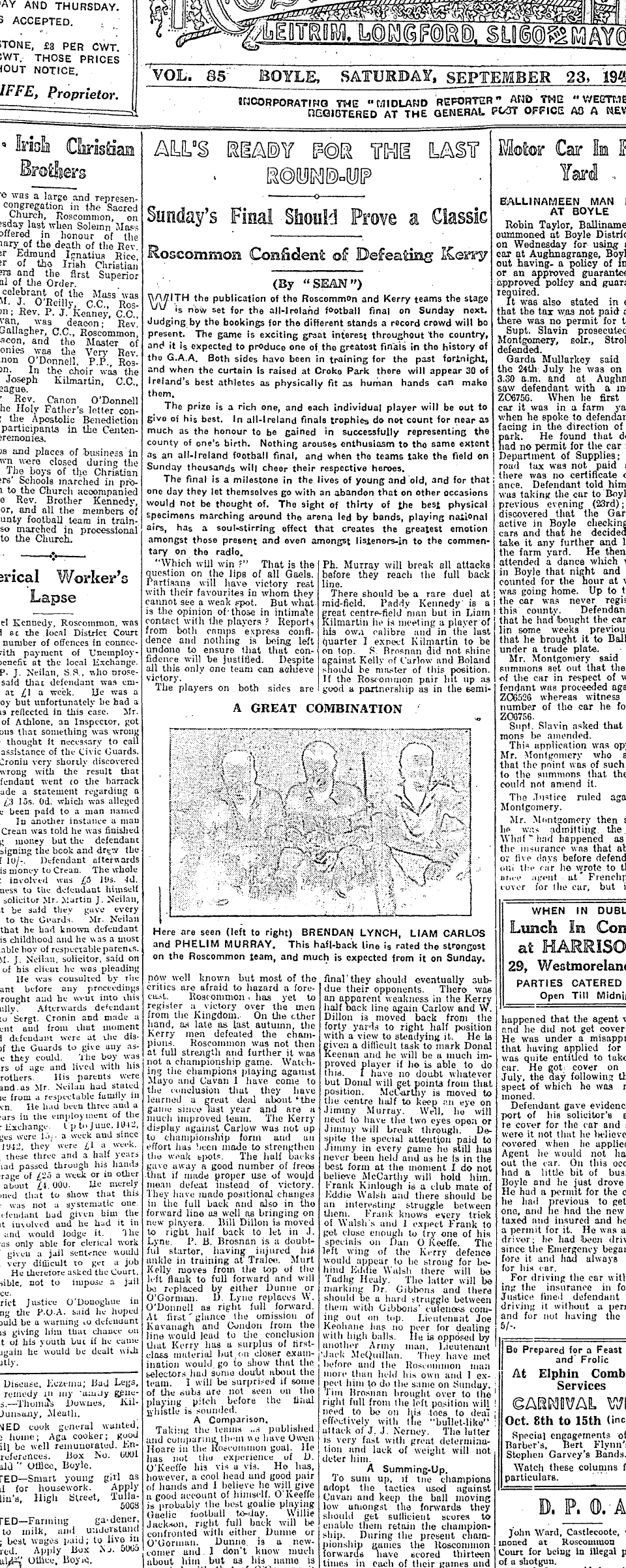 Jamsie Murray Statue Unveiling - St. Dominic's GAA Club